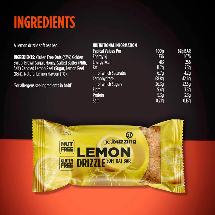 Gluten Free Lemon Drizzle Bar (20) – Mobberley Cakes